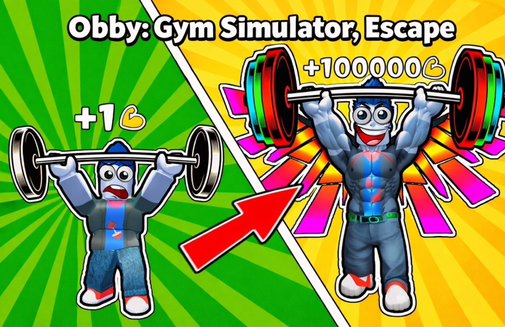 Obby: Gym Simulator, Escape 🕹️ Juega Gratis en HahaGames!