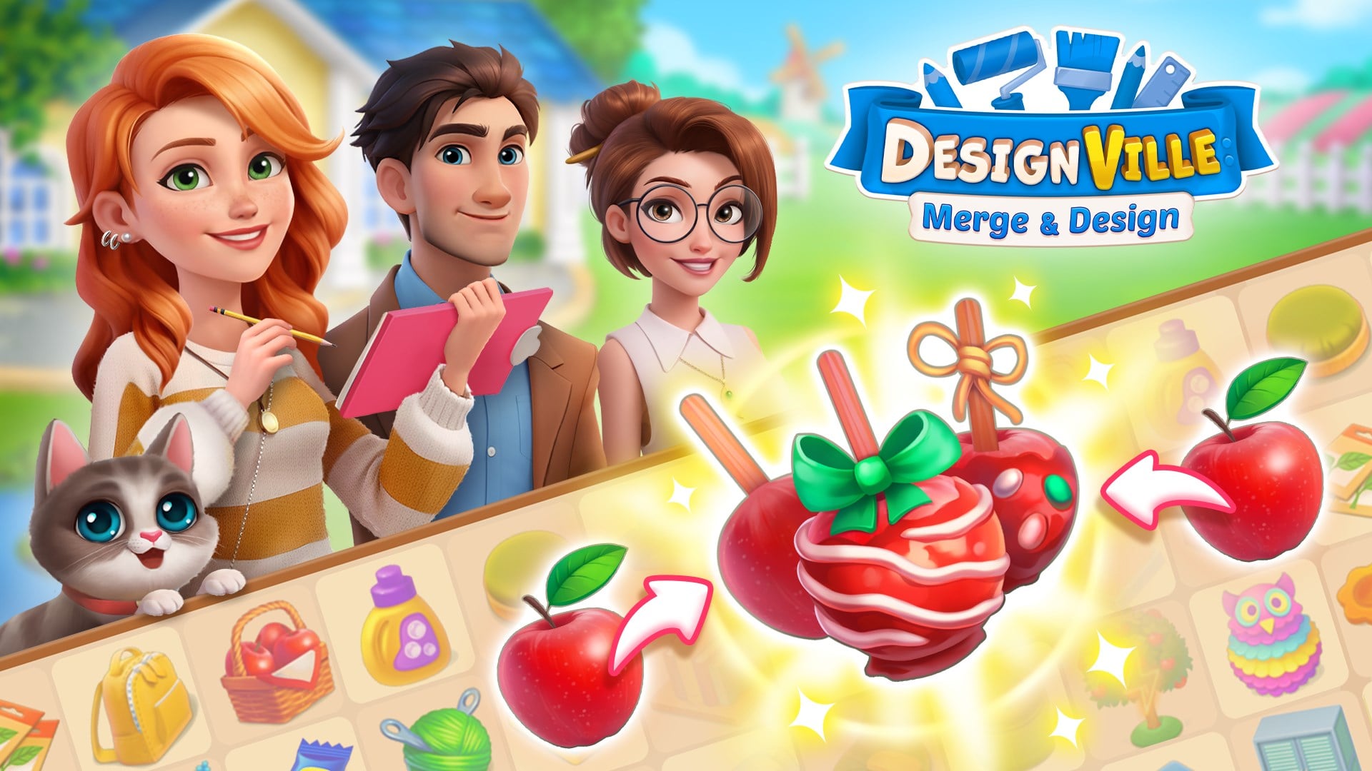 DesignVille: Merge & Design 🕹️ Play now on HahaGames
