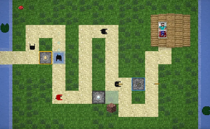 Minecraft Tower Defense 🕹️ Play now on HahaGames