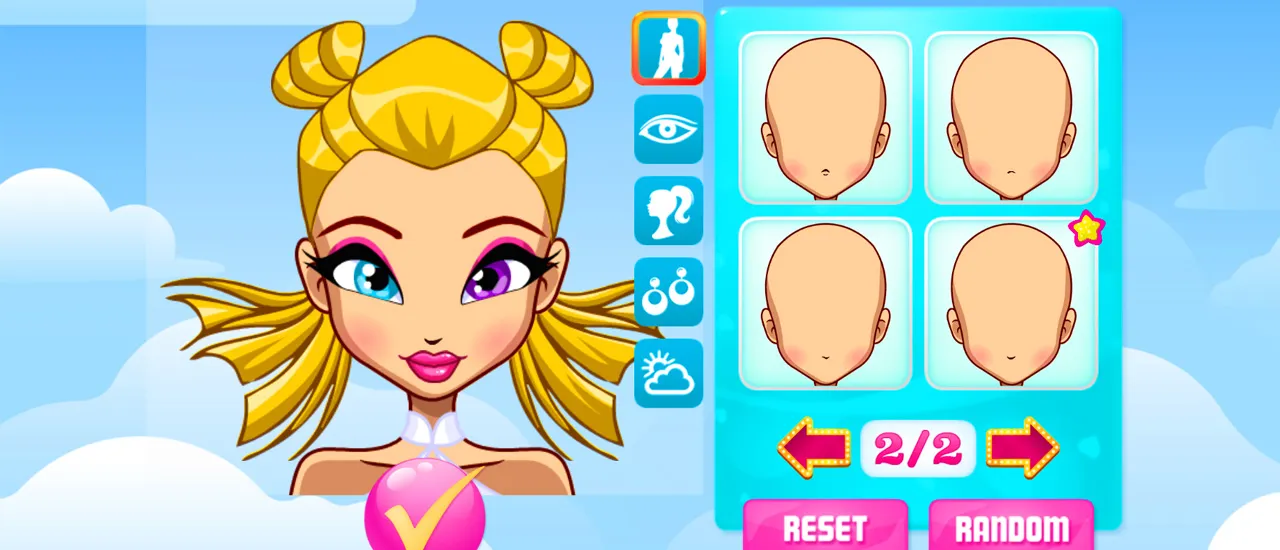 Pretty Avatar Maker 🕹️ Play now on HahaGames