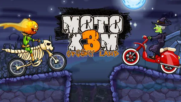 Moto X3M 6: Spooky Land 🕹️ Play now on HahaGames