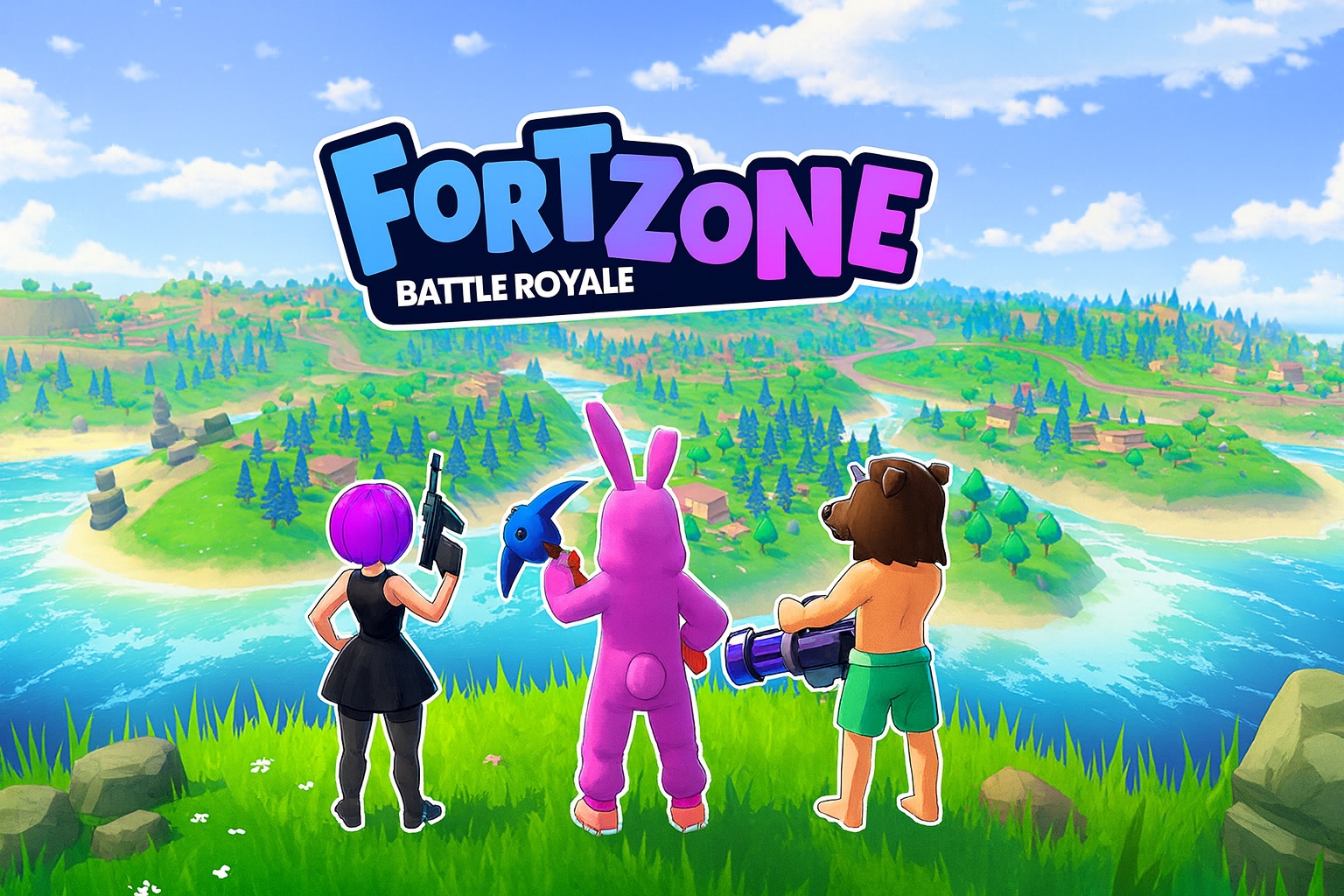 Fortzone Battle Royale 🕹️ Play now on HahaGames