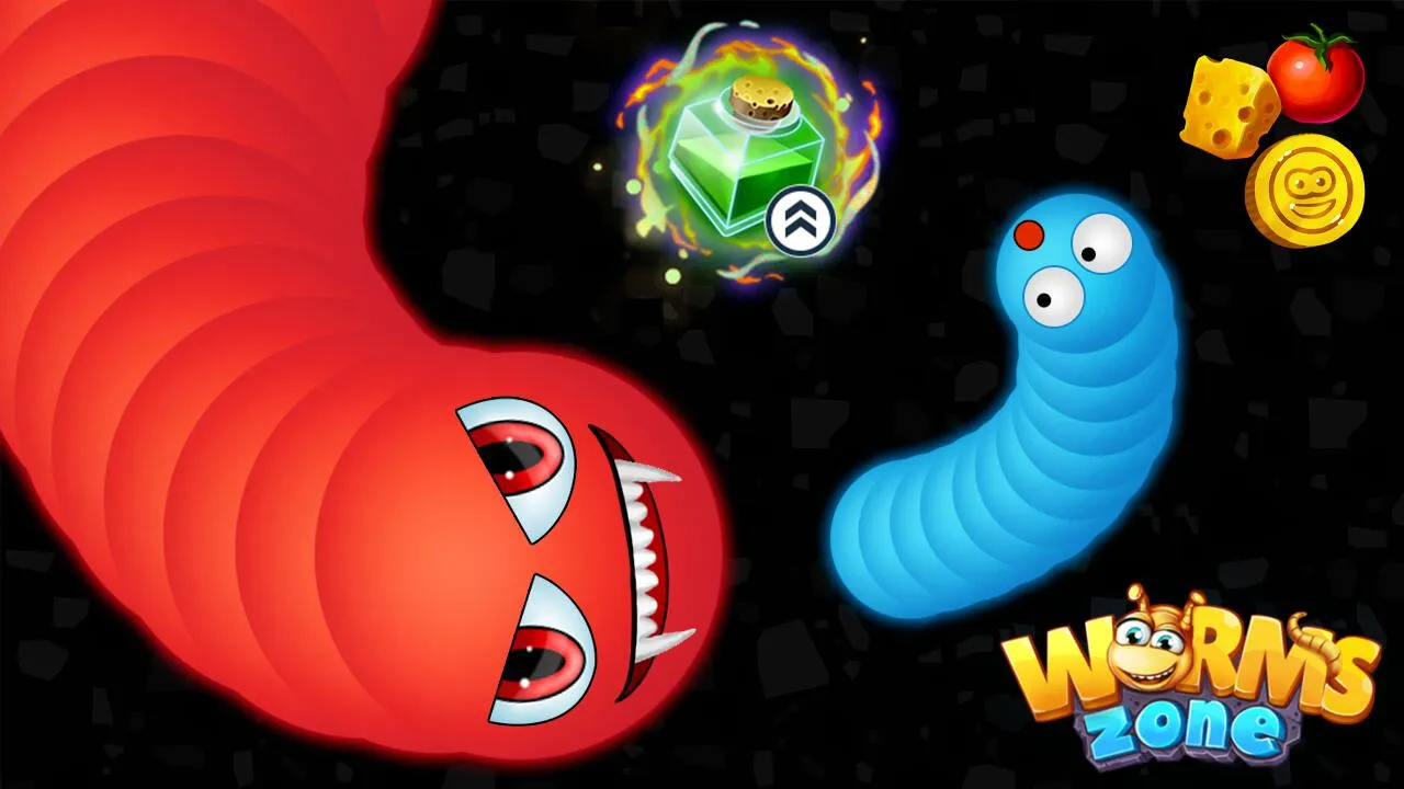 Worms Zone 🕹️ Play now on HahaGames