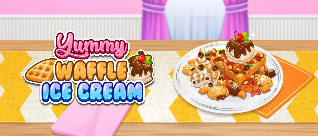 Yummy Waffle Ice Cream 🕹️ Play now on HahaGames